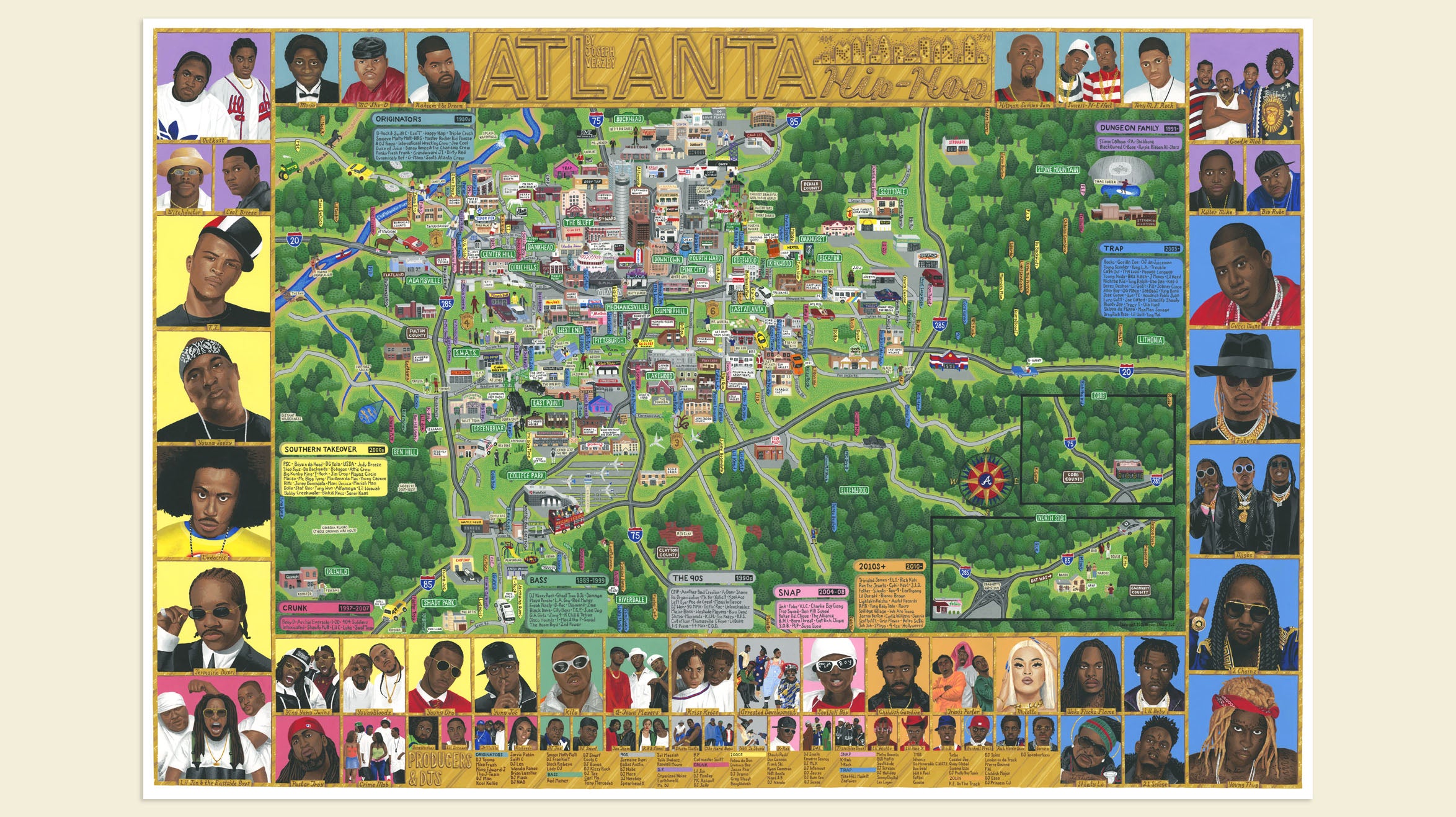 Atlanta Rap Map – Press Shop