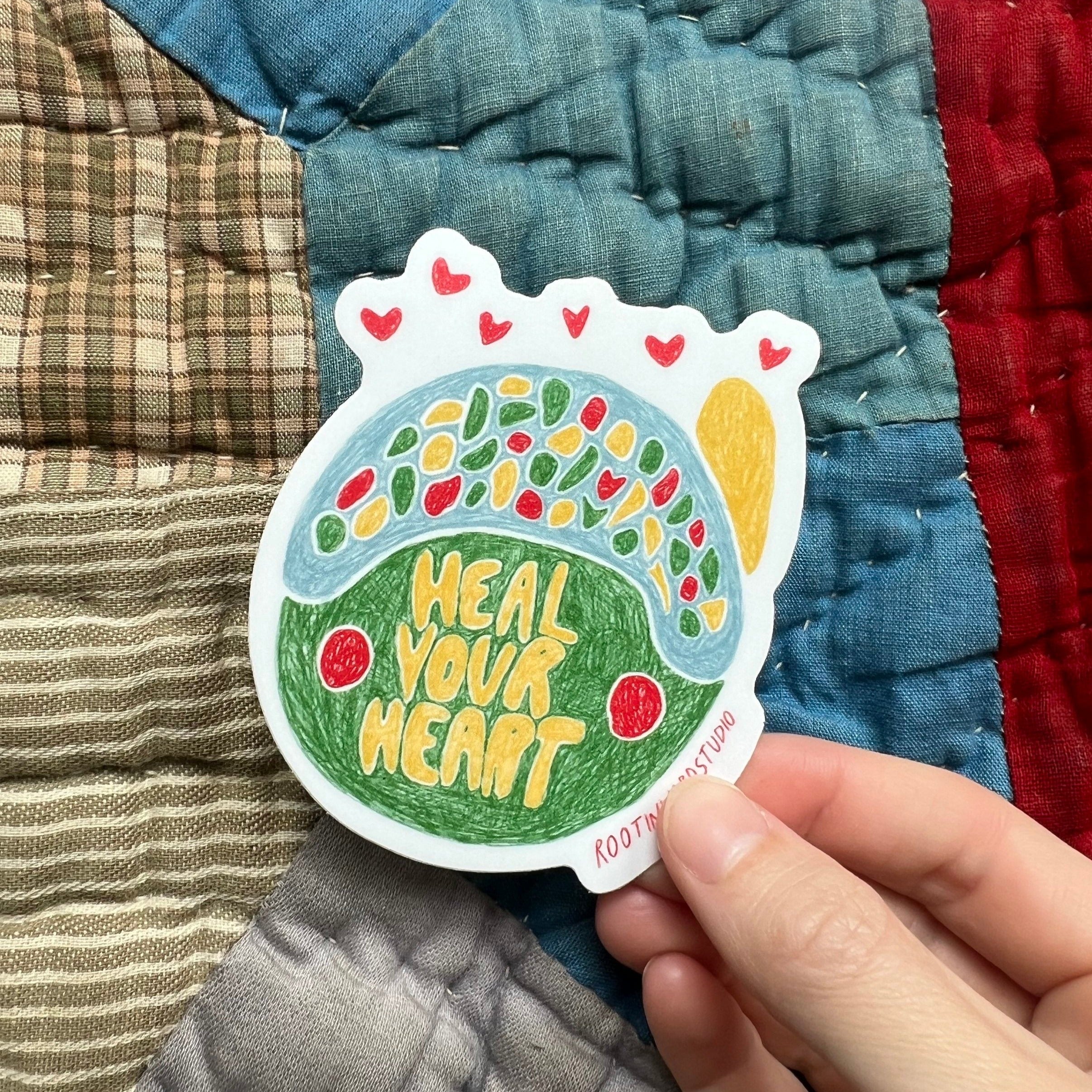 Meredith Anne White Heal Your Heart Sticker – Press Shop
