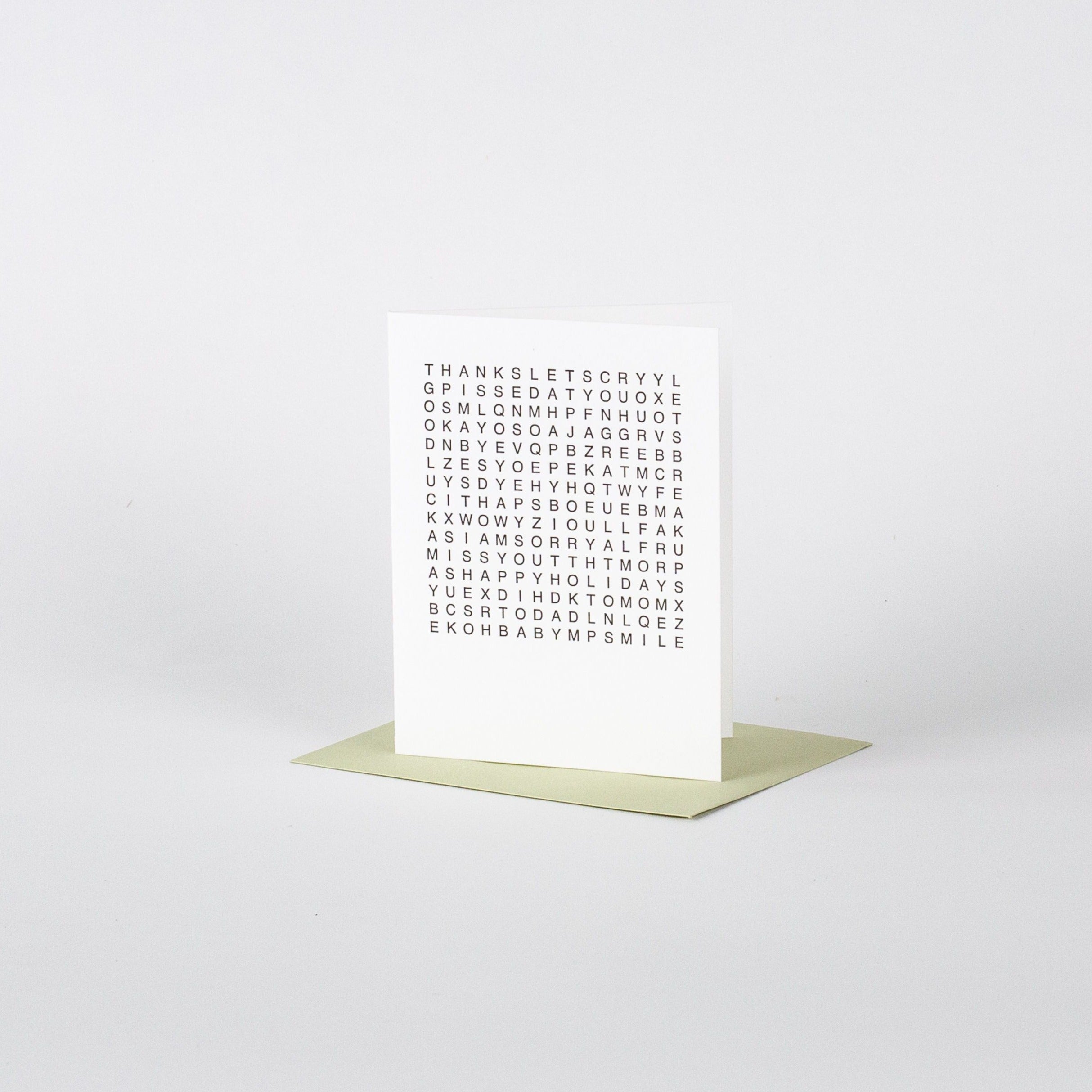 Word Search Card – Press Shop